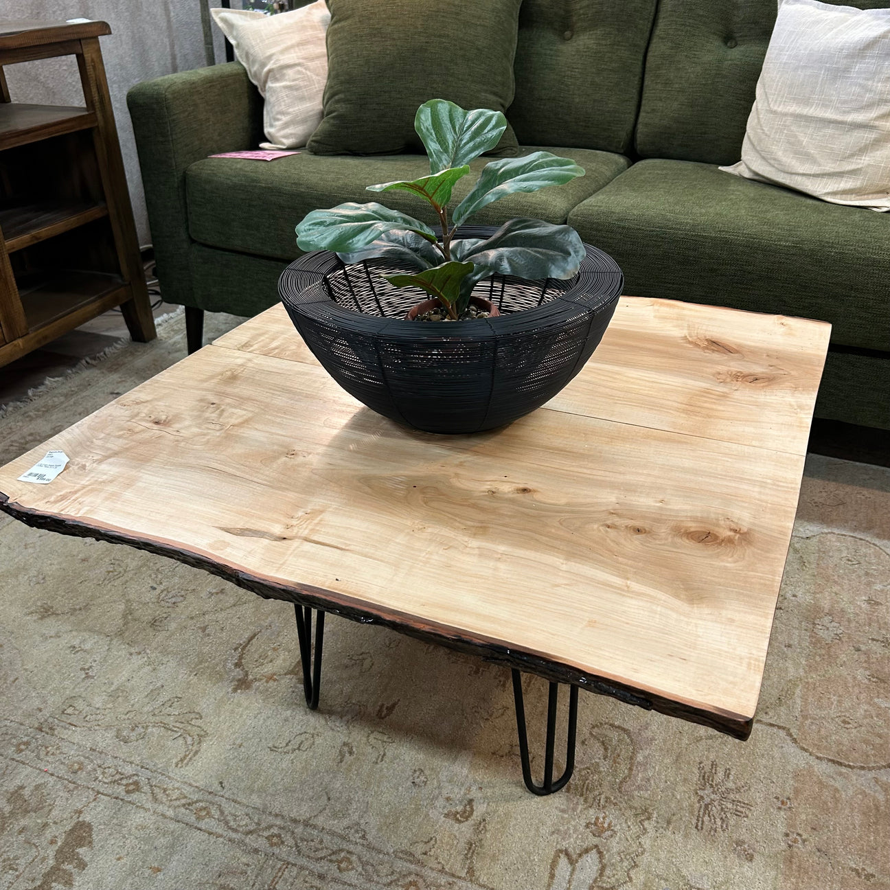 Live Edge Maple Square Coffee Table – Magnolia Design & Consign